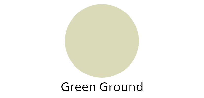 Farrow and Ball Green Ground - Silver Wall Art, Contemporary Art UK